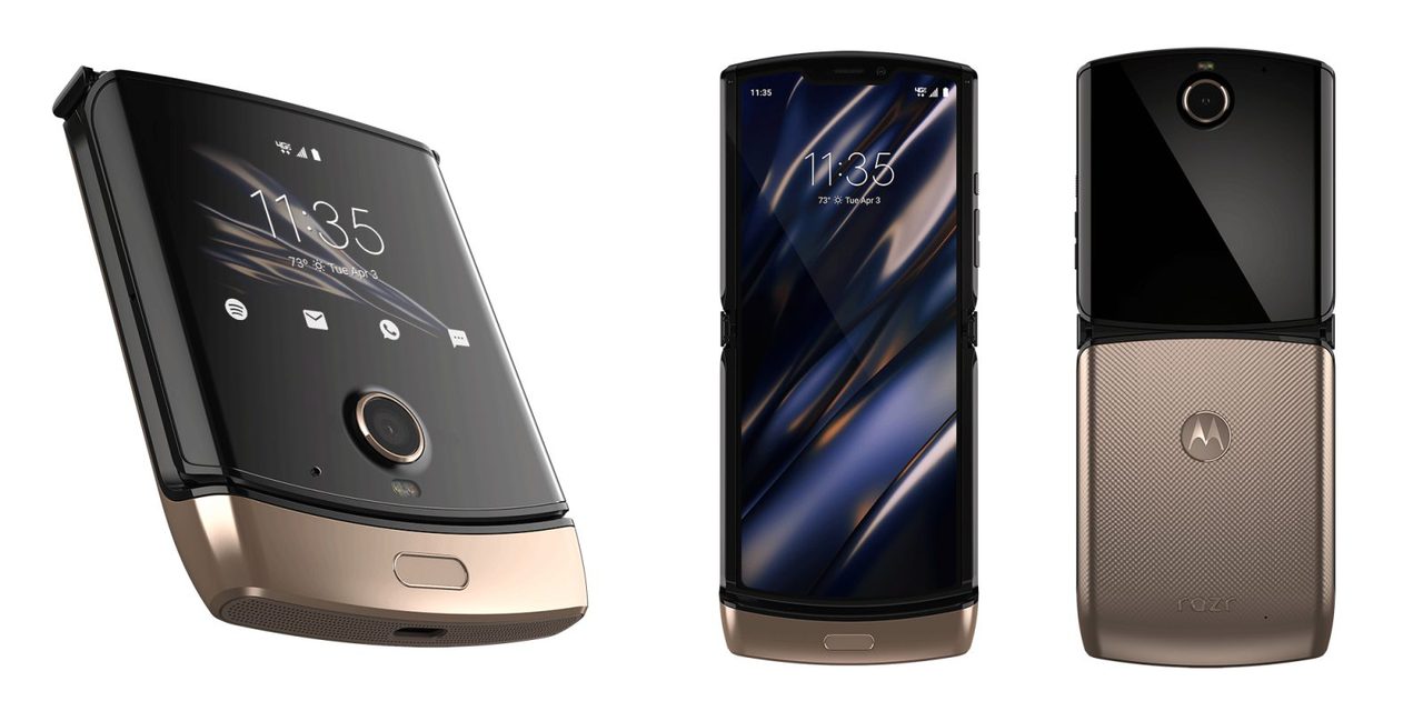 Motorola Razr 2019 128GB + 6GB RAM E-Sim Noir Gold, цена в София ...